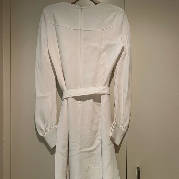 Scanlan Theodore | Dresses | Scanlan Theodore White Longsleeve Dress ...